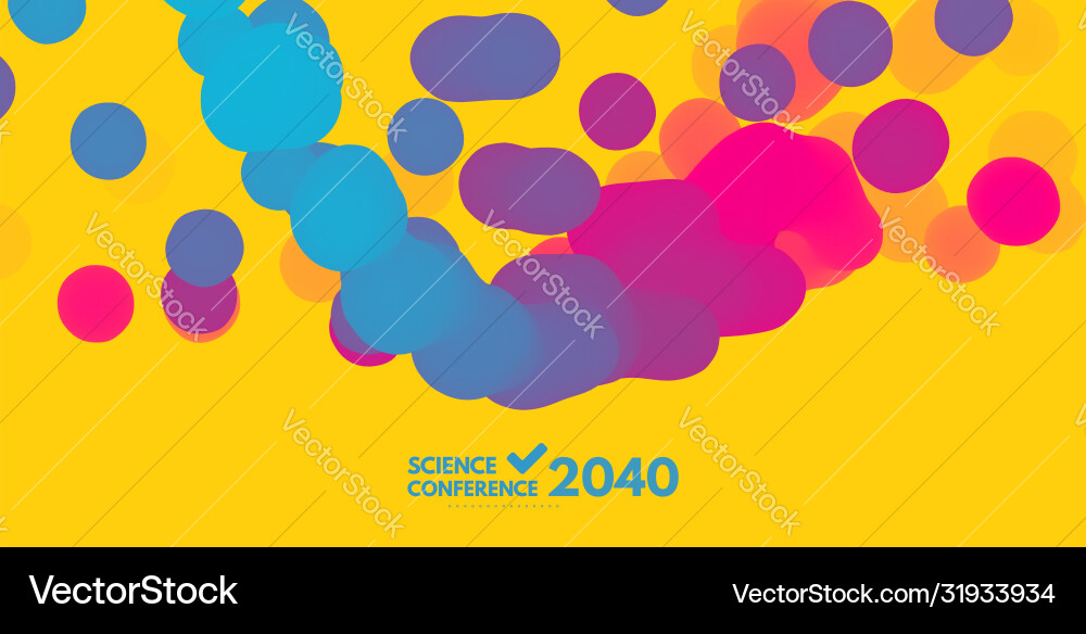 Science Conference Background Royalty Free Vector Image