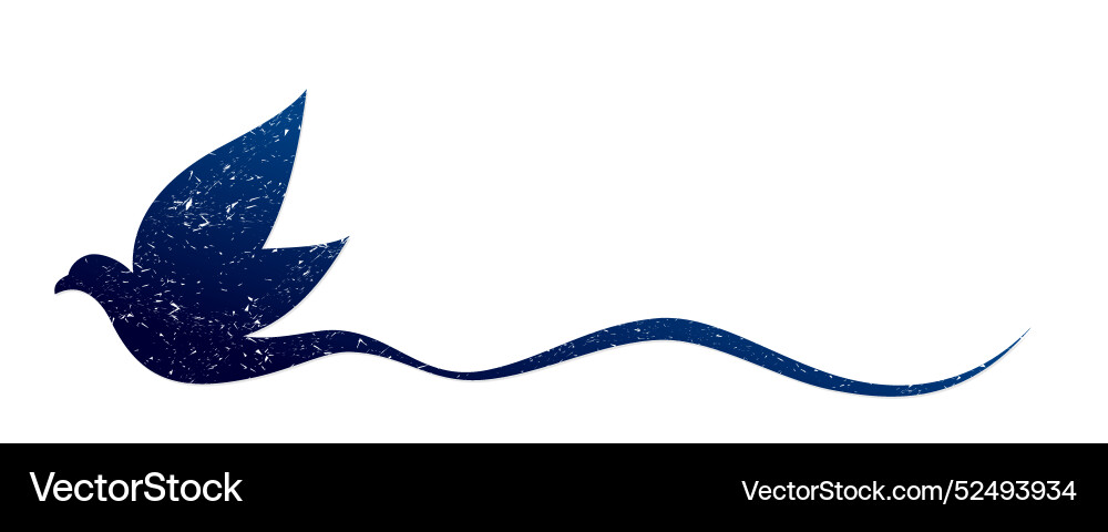 Seagull symbol in the sea Royalty Free Vector Image
