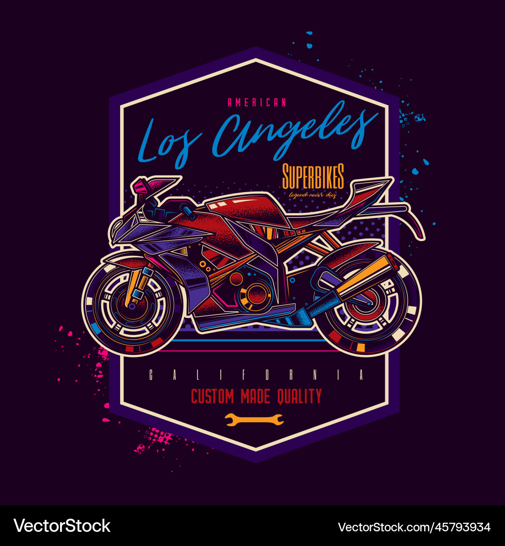 Superbike Royalty Free Vector Image - VectorStock