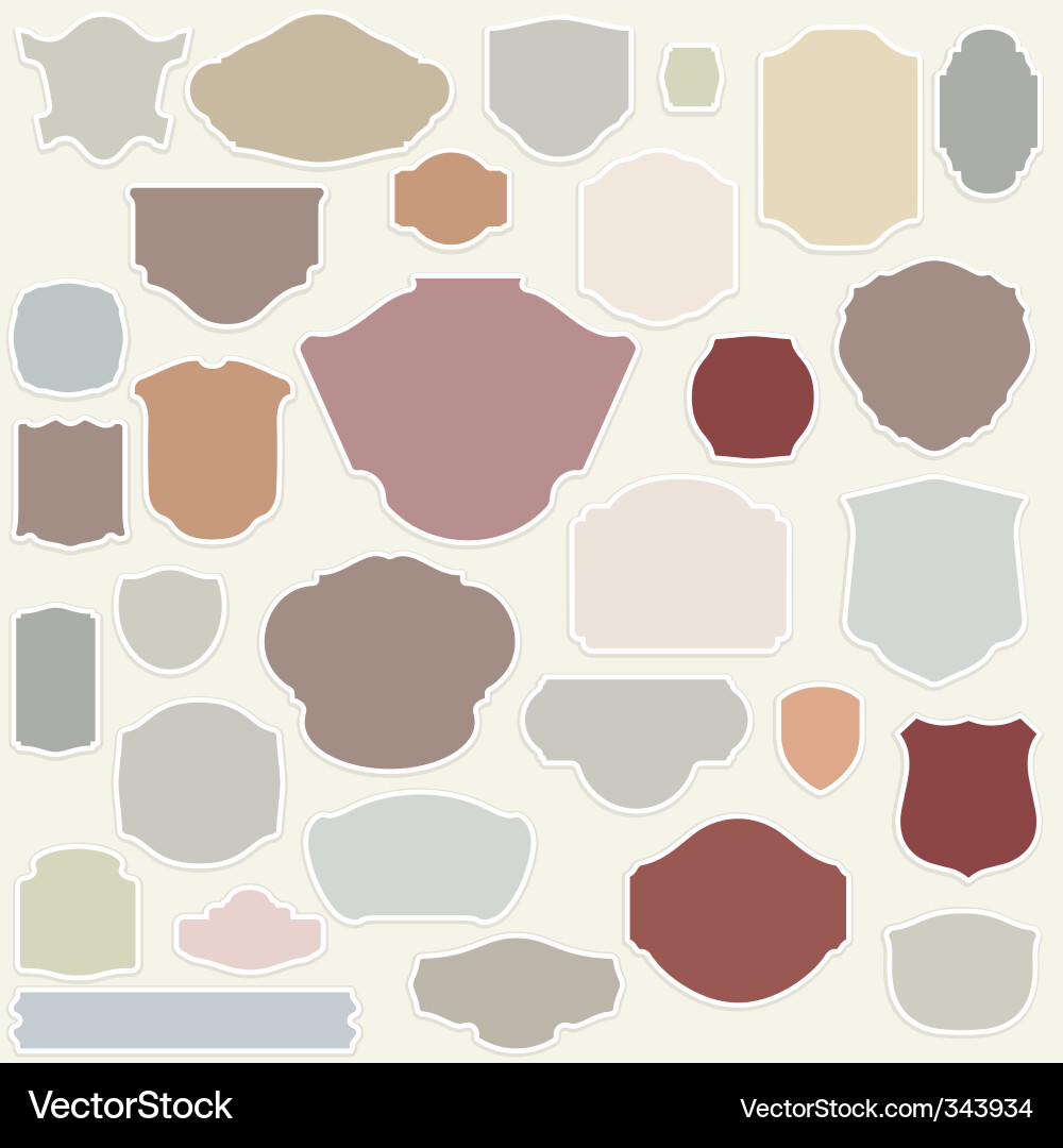 Vintage Decorative Frames & Labels Royalty Free Vector