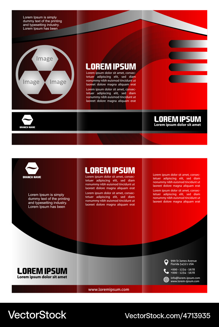 Brochure folder leaflet Royalty Free Vector Image