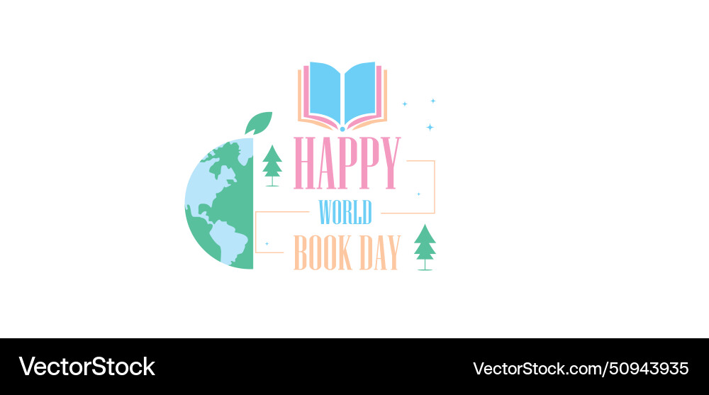 Celebrate world book day with stunning design Vector Image