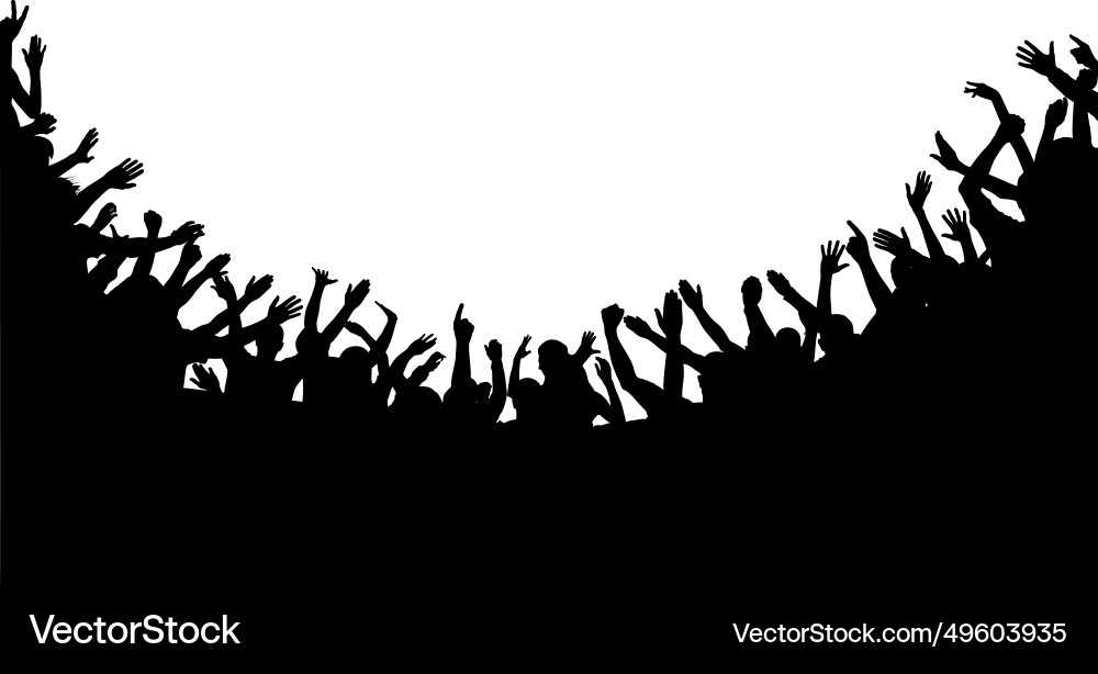 Hands Up Celebration Royalty Free Vector Image