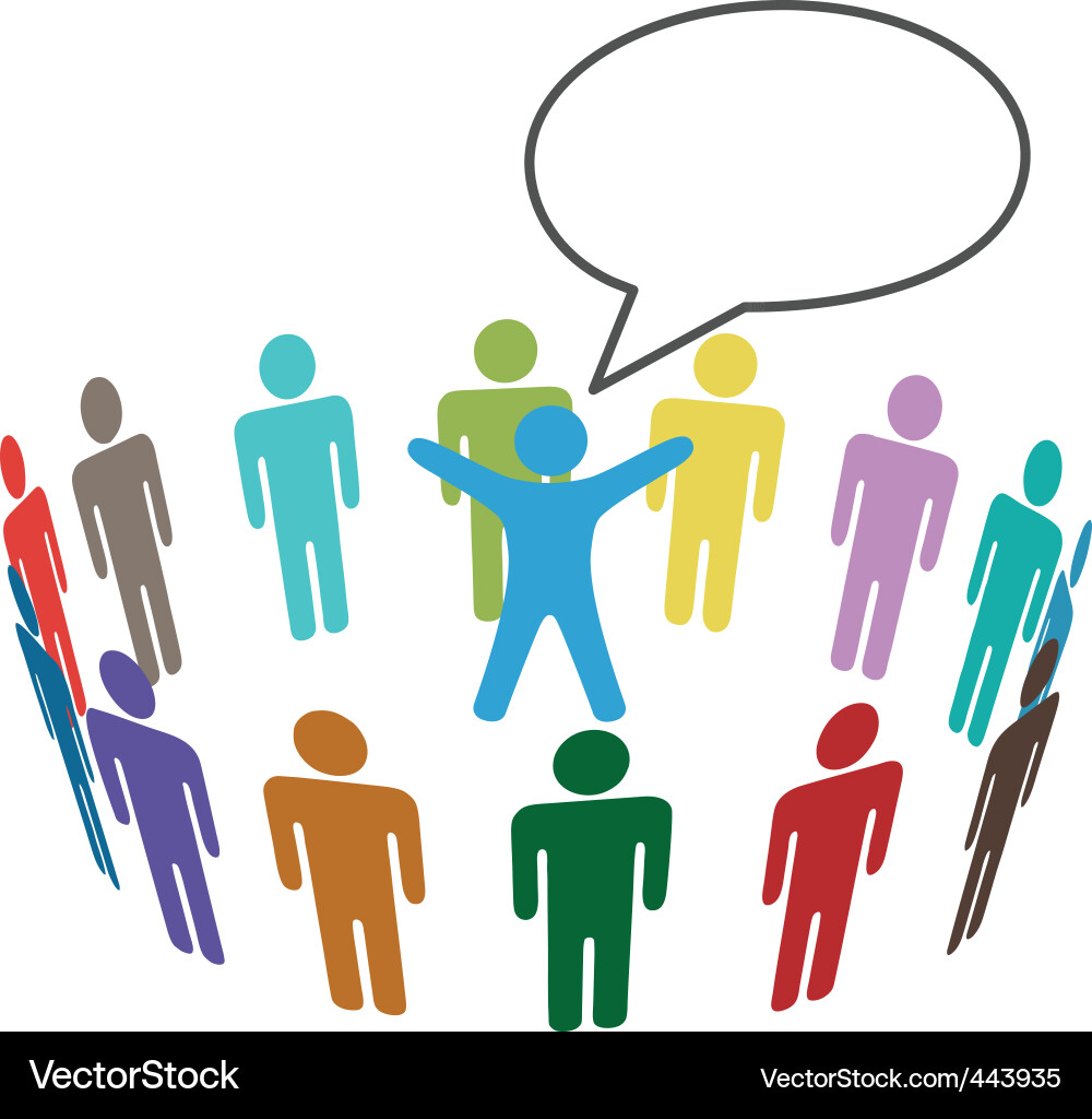 Leader announcement Royalty Free Vector Image - VectorStock