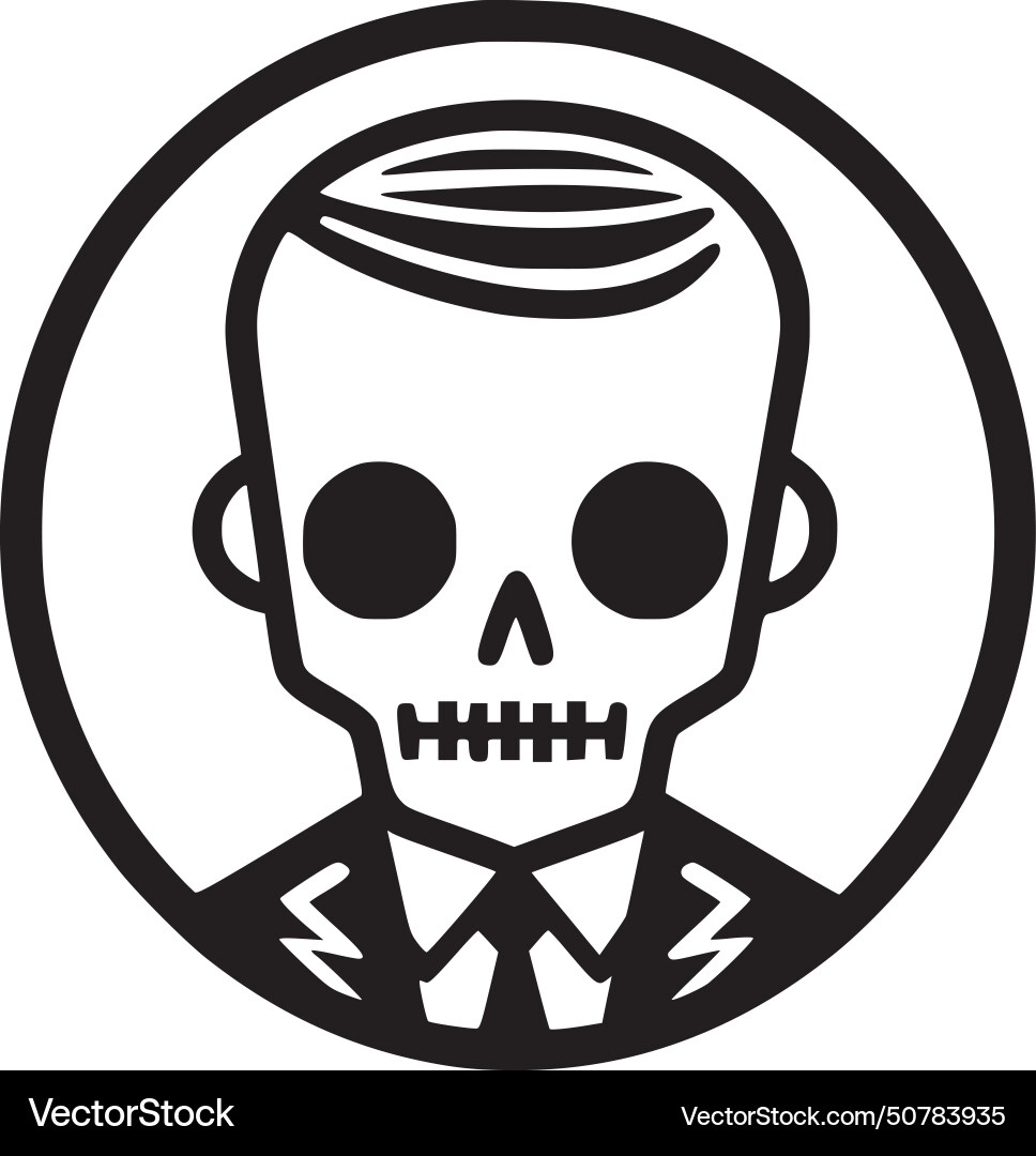 Skeleton - high quality logo ideal for t-shirt Vector Image