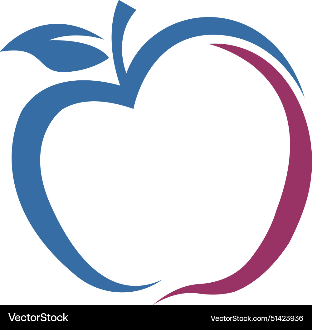 Apple logo design icon Royalty Free Vector Image