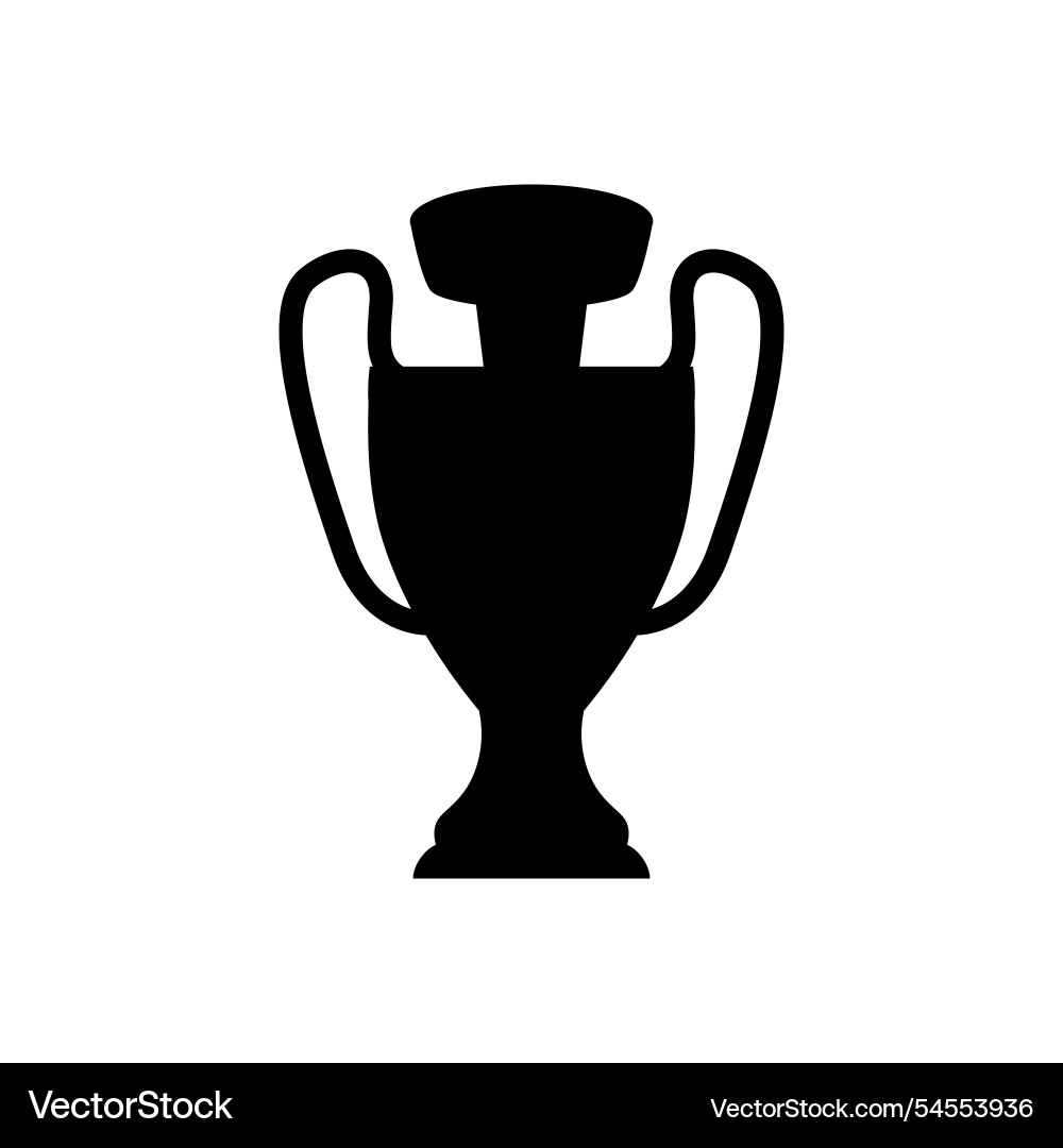 Black silhouette trophy concept design Royalty Free Vector