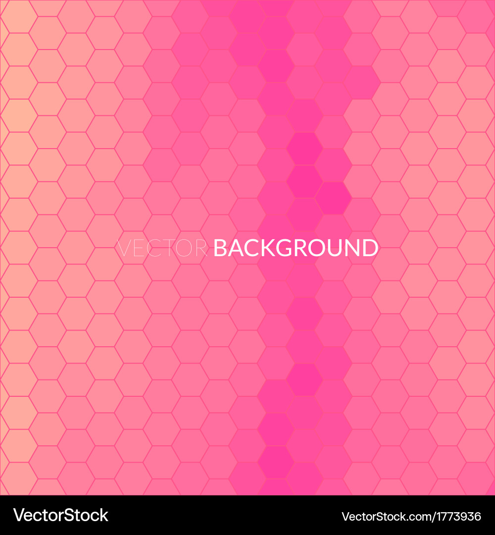 Digital hexagon pixel mosaic background Royalty Free Vector