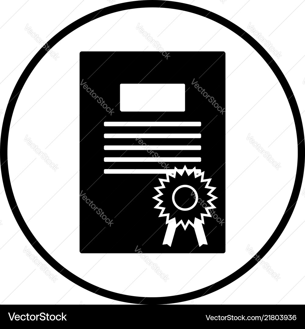 Diploma icon Royalty Free Vector Image - VectorStock