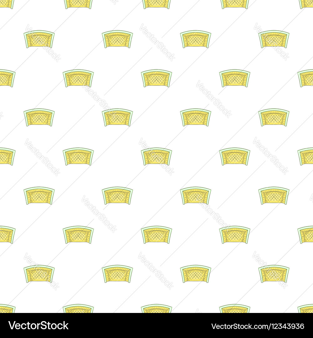 Football goal pattern cartoon style Royalty Free Vector