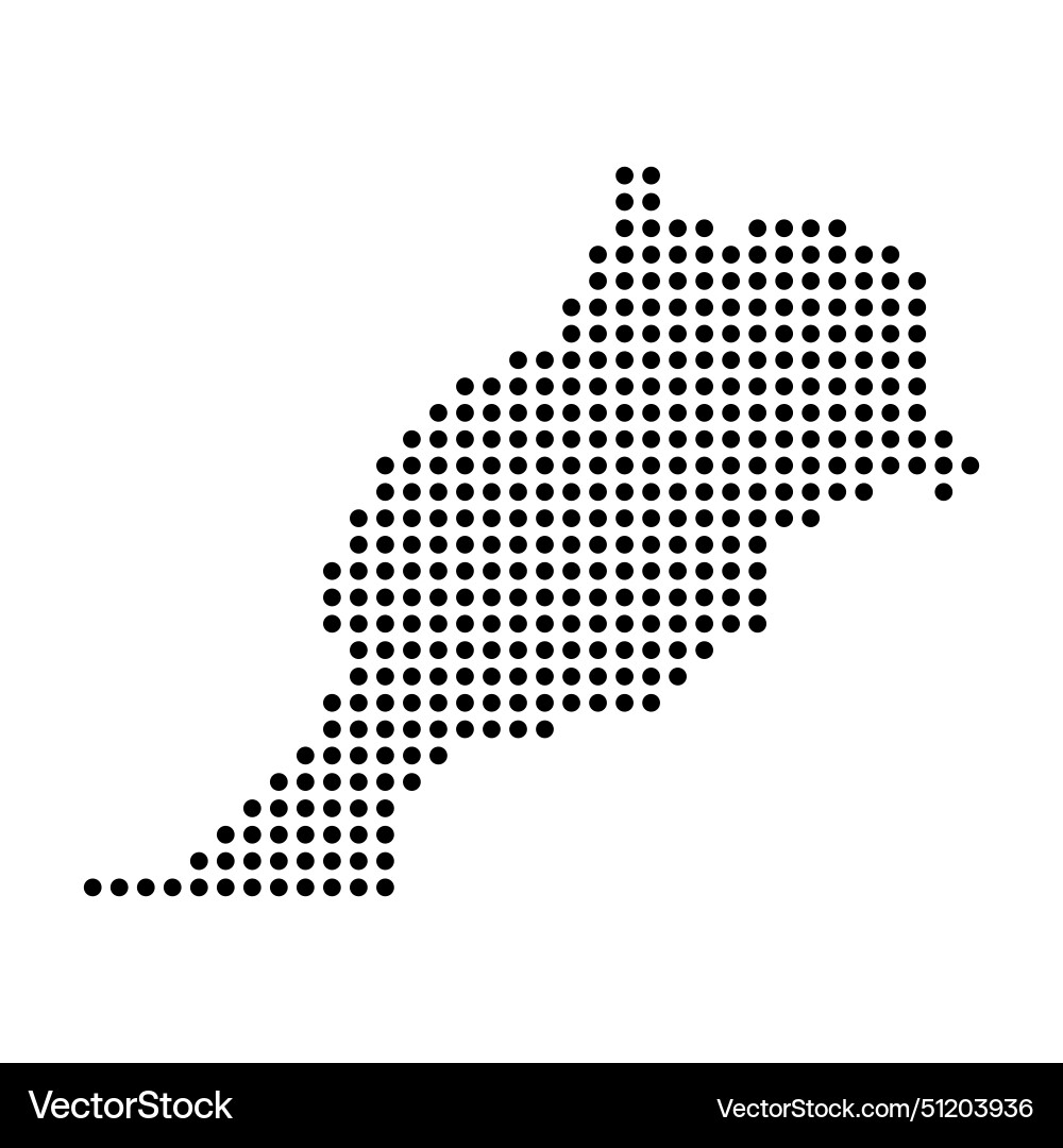 Morocco map icon Royalty Free Vector Image - VectorStock