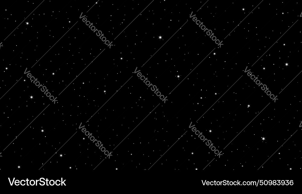 Starry night abstract background with scattered Vector Image