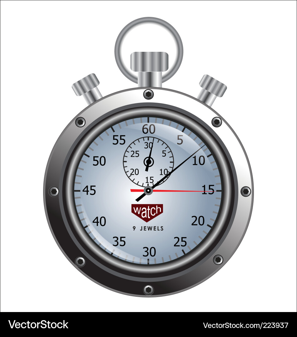 Digital Stopwatch Royalty Free Vector Image - VectorStock