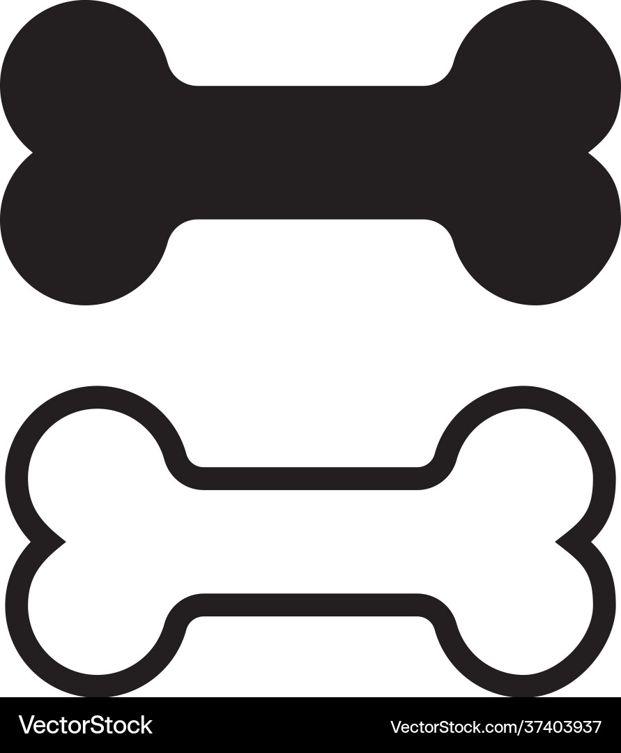 Dog bones Royalty Free Vector Image - VectorStock