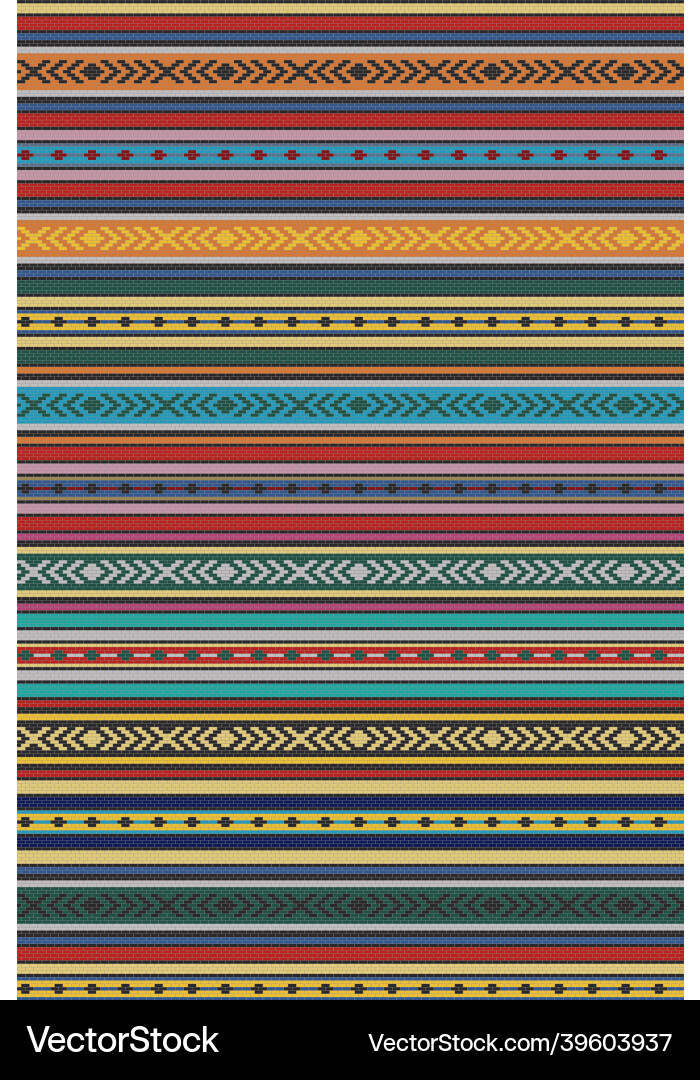 Traditional textile pattern of south america Vector Image