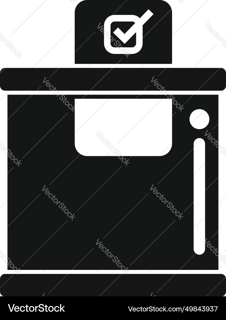 Vote ballot box icon simple election Royalty Free Vector