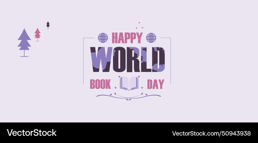 Design world book day Royalty Free Vector Image