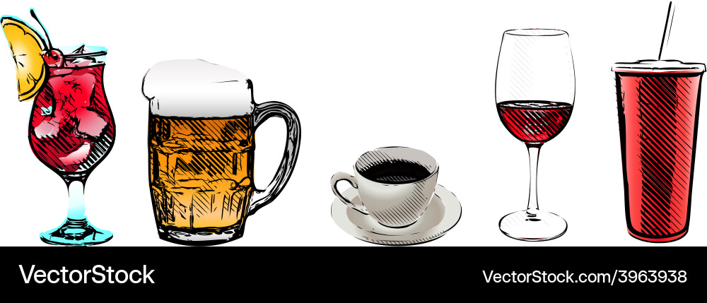 Drinks Royalty Free Vector Image - VectorStock