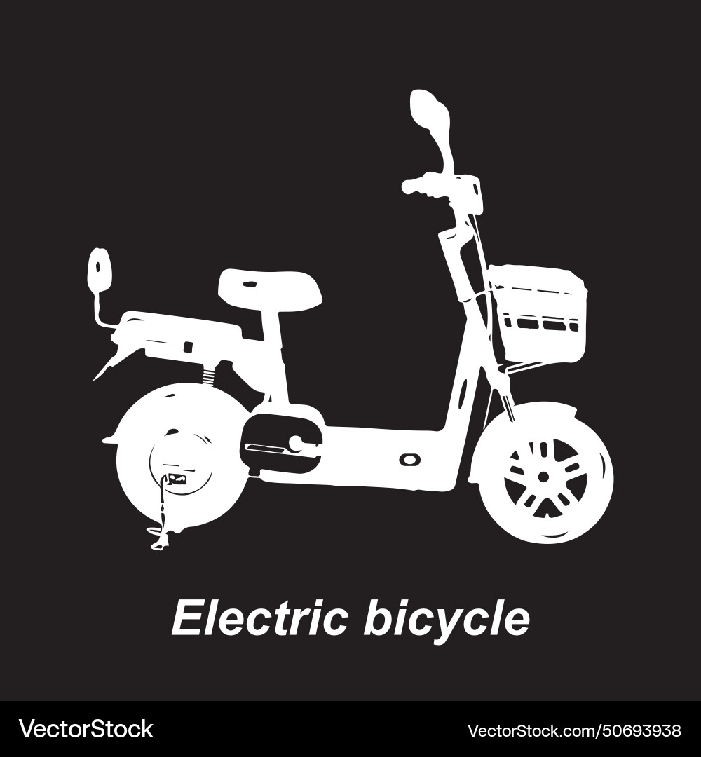 Electric bicycle icon Royalty Free Vector Image