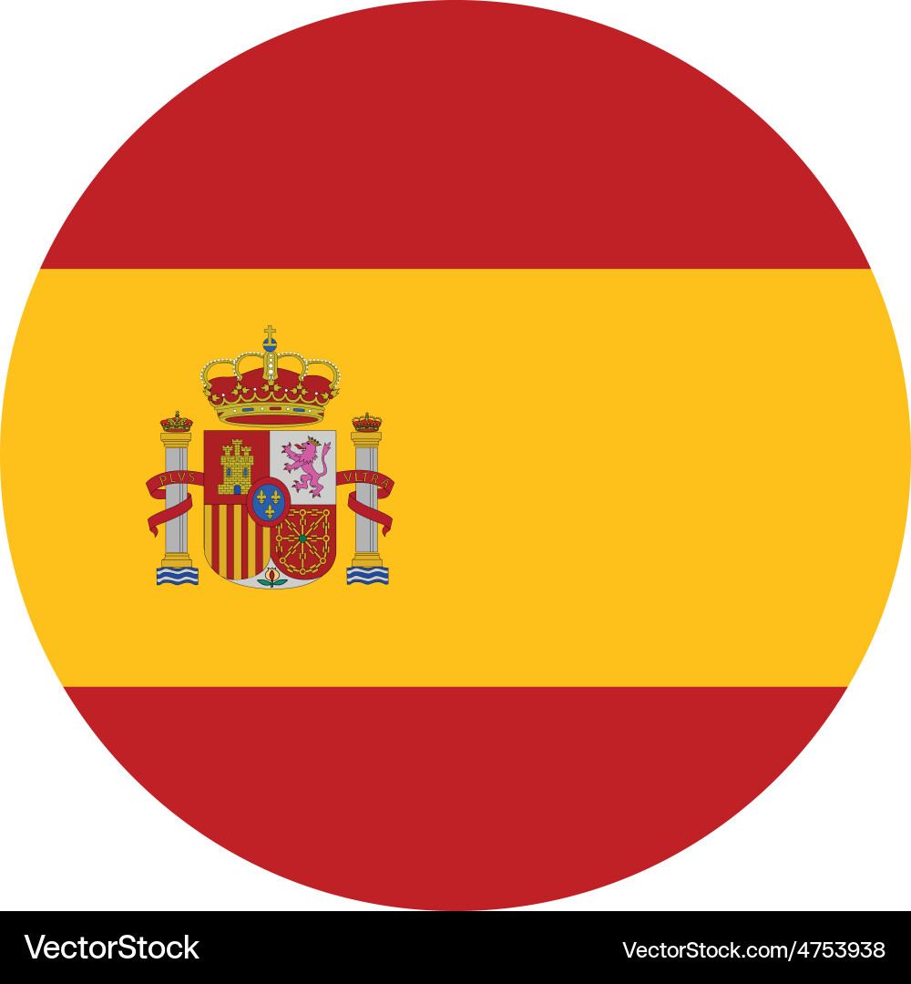 Spain Flag Icon Royalty Free Vector Image - VectorStock