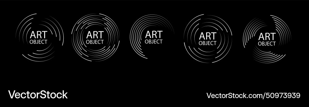 Speed lines in circle form radial Royalty Free Vector Image