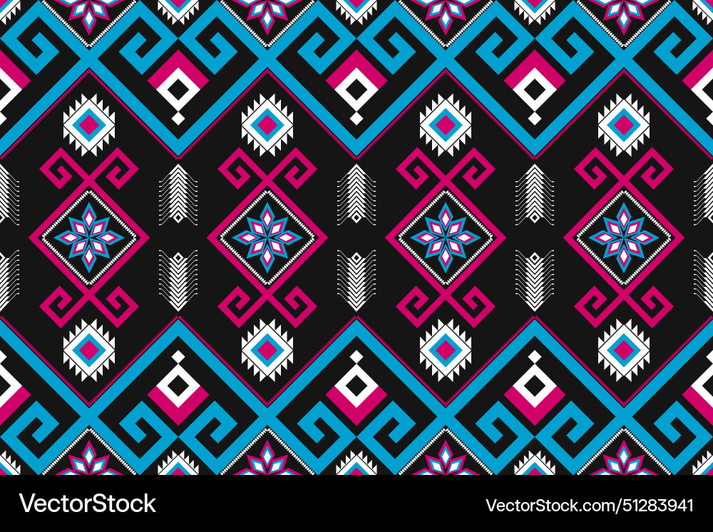 Abstract ethnic pattern art seamless Royalty Free Vector