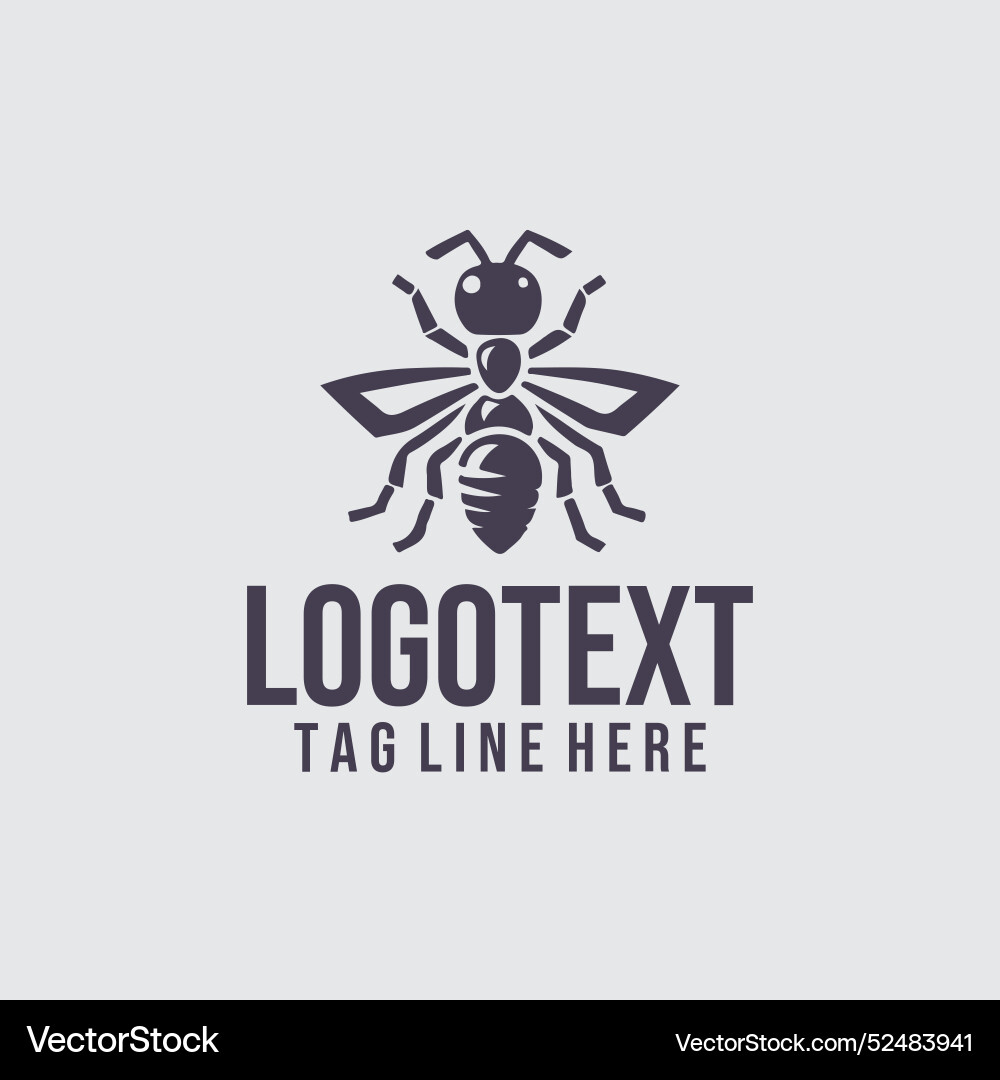 Ant logo Royalty Free Vector Image - VectorStock