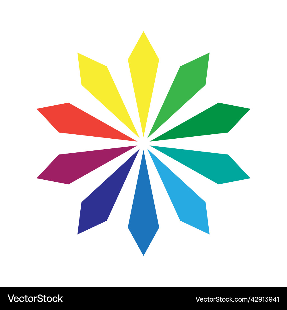 Rainbow Color Spectrum Royalty Free Vector Image