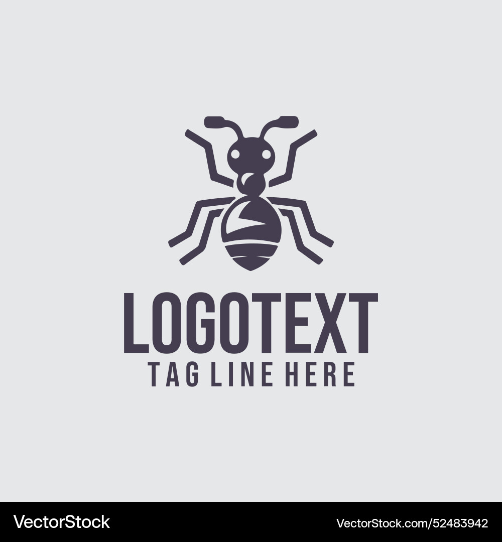 Ant logo Royalty Free Vector Image - VectorStock