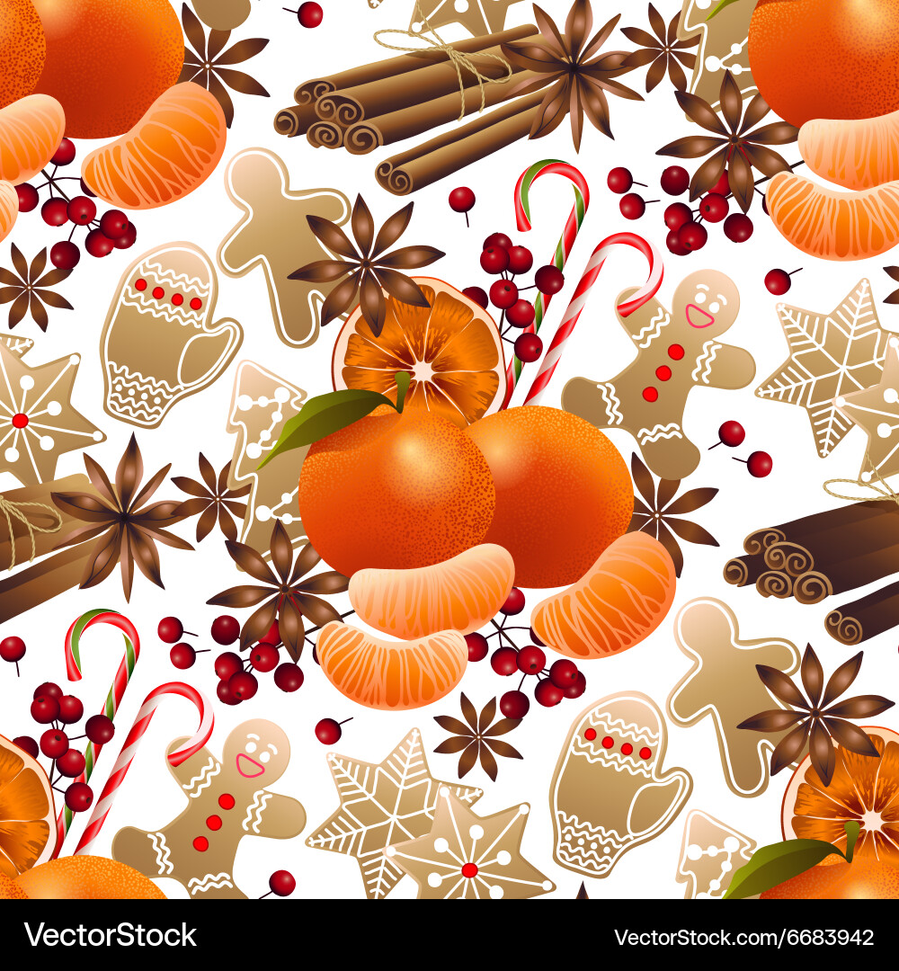 Christmas sweet pattern Royalty Free Vector Image