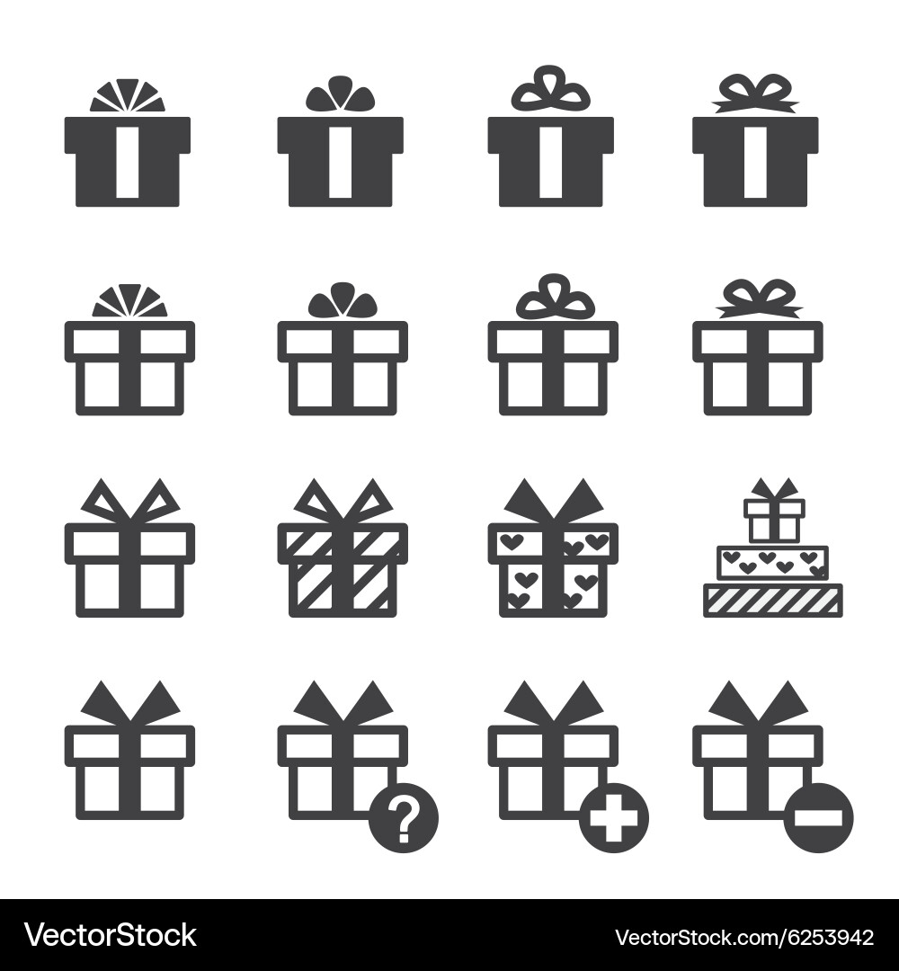 Gift icon Royalty Free Vector Image - VectorStock