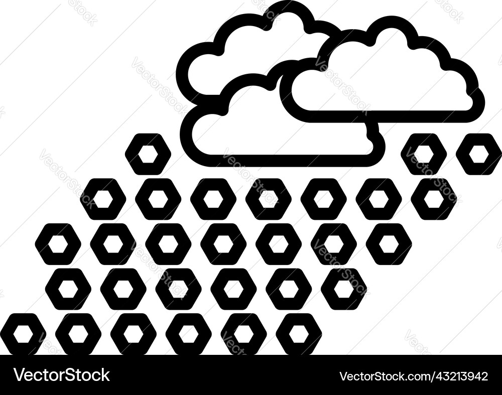 Hail icon Royalty Free Vector Image - VectorStock