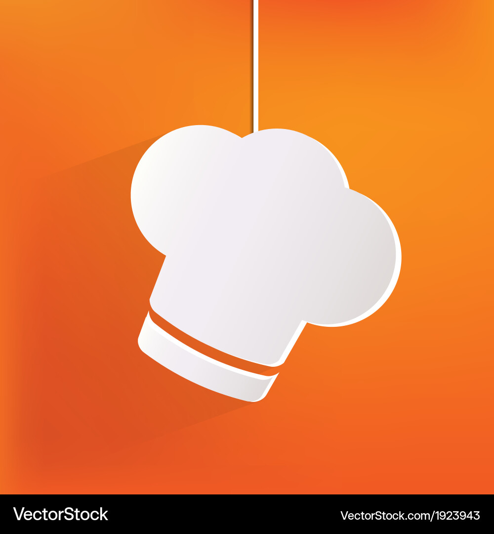 Chef cap icon cooking hat Royalty Free Vector Image