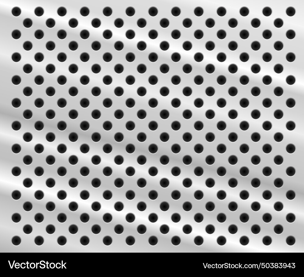 Perforated metal background Royalty Free Vector Image