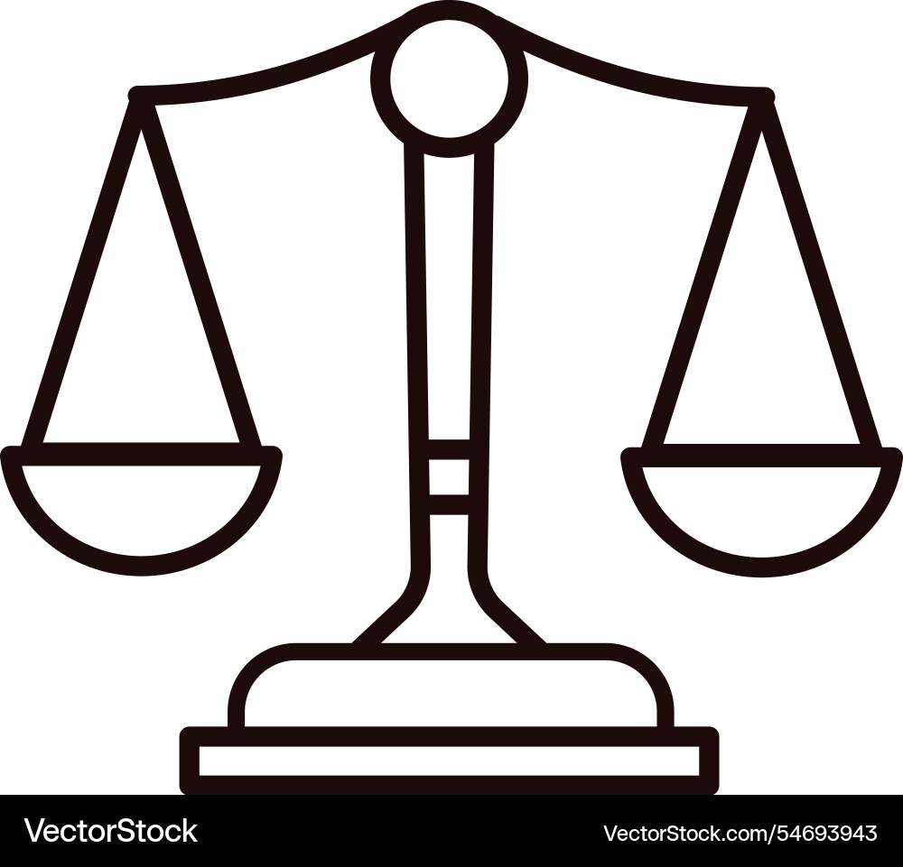 Waagen - Icon Lizenzfreies Vektorbild - VectorStock