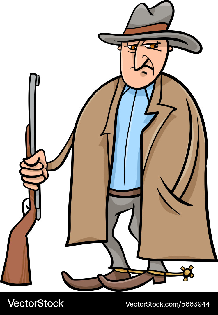 Cowboy cartoon Royalty Free Vector Image - VectorStock