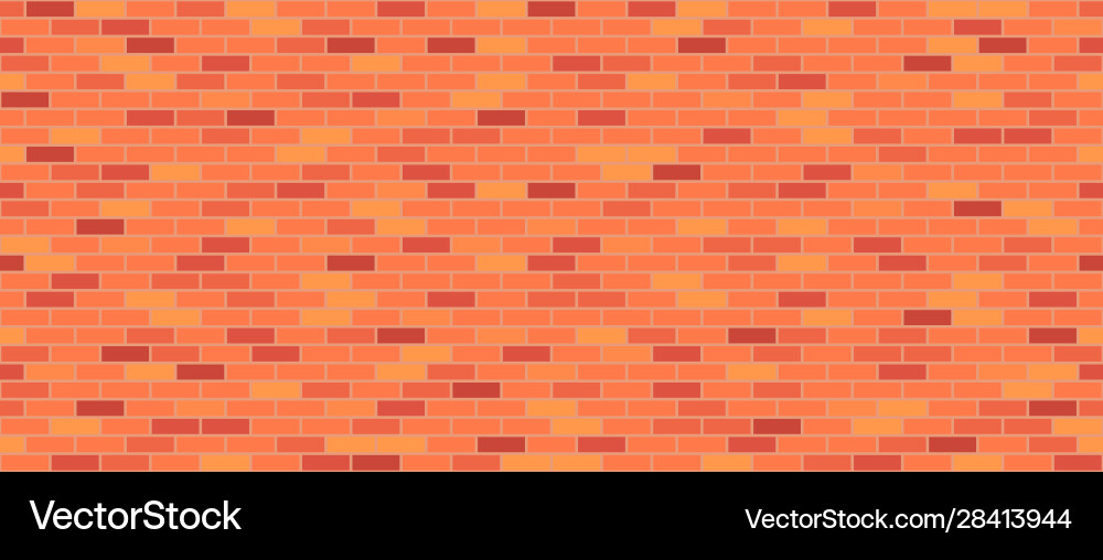 Orange brick wall Royalty Free Vector Image - VectorStock