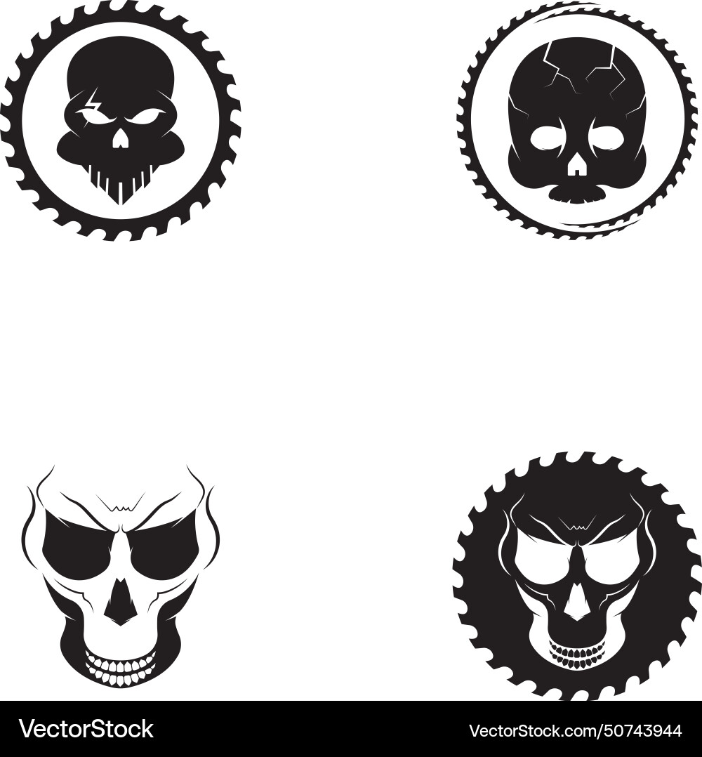 Skull logo Royalty Free Vector Image - VectorStock
