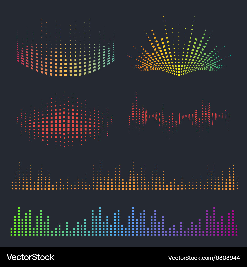 Sound waves design Royalty Free Vector Image - VectorStock