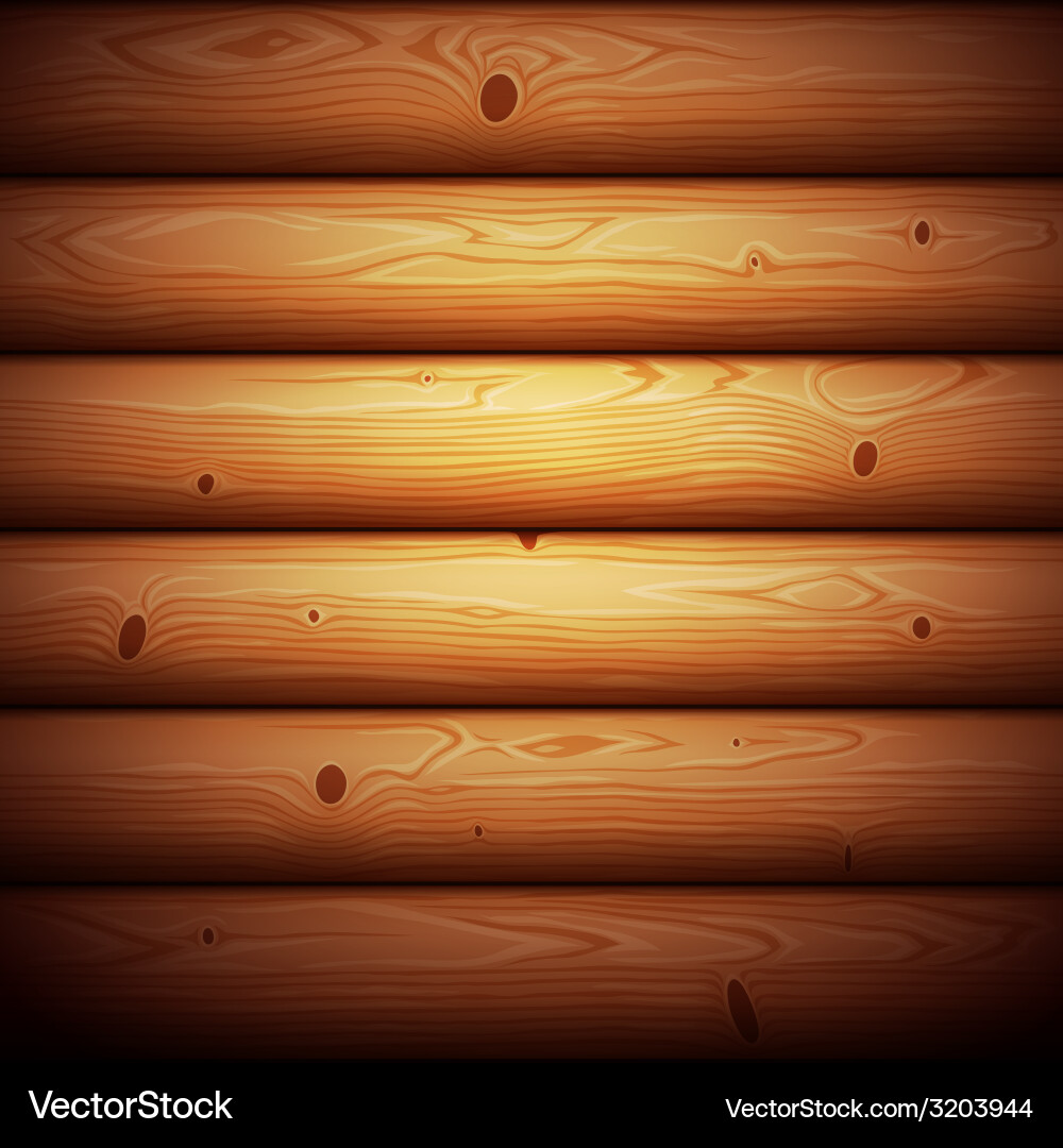 Wooden timbered wall seamless background Vector Image