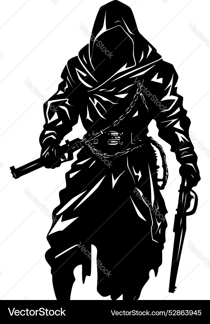 Deaths legacy reaper with weapons emblem dread Vector Image