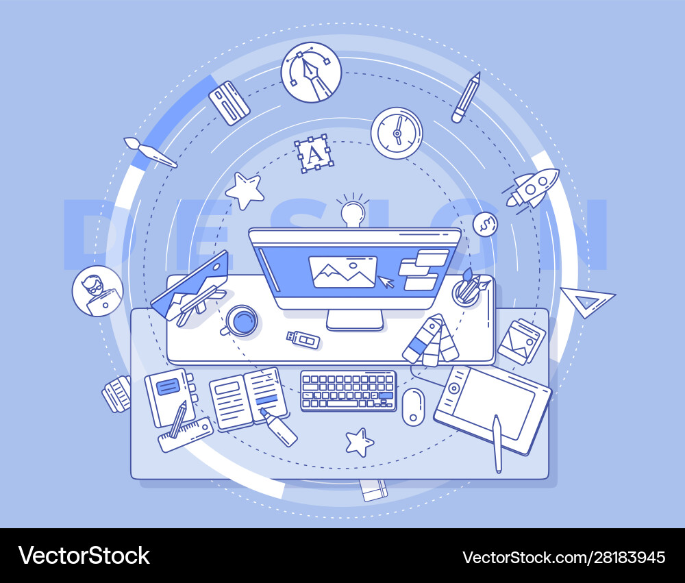 Detailed for promotion design Royalty Free Vector Image