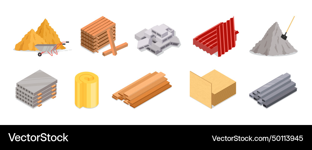 House materials building site wood board Vector Image