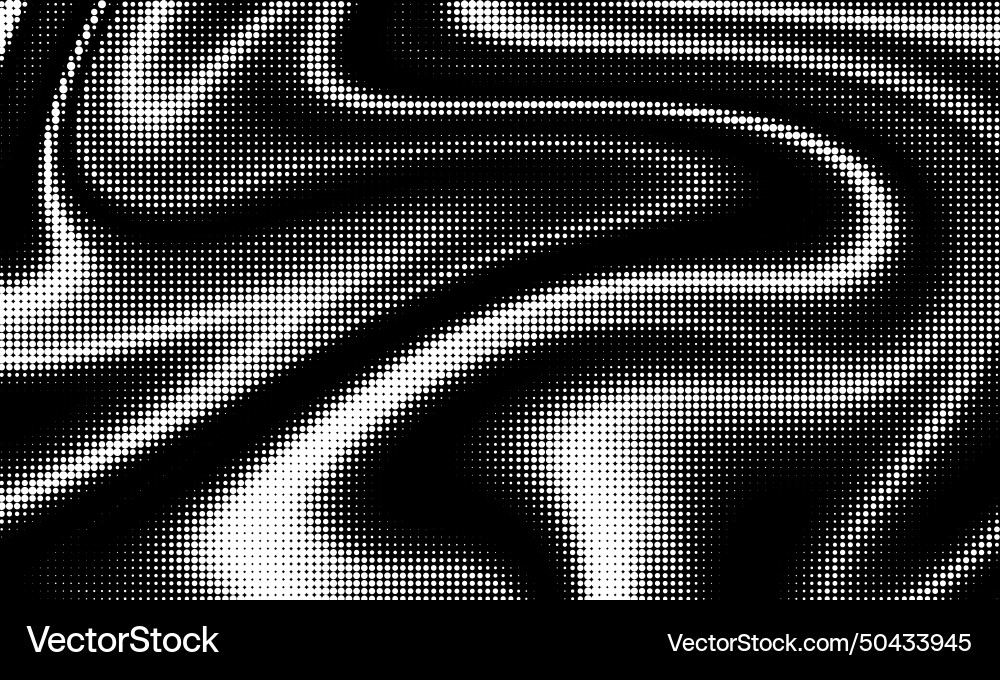 Monochrome gradient halftone dots background Vector Image