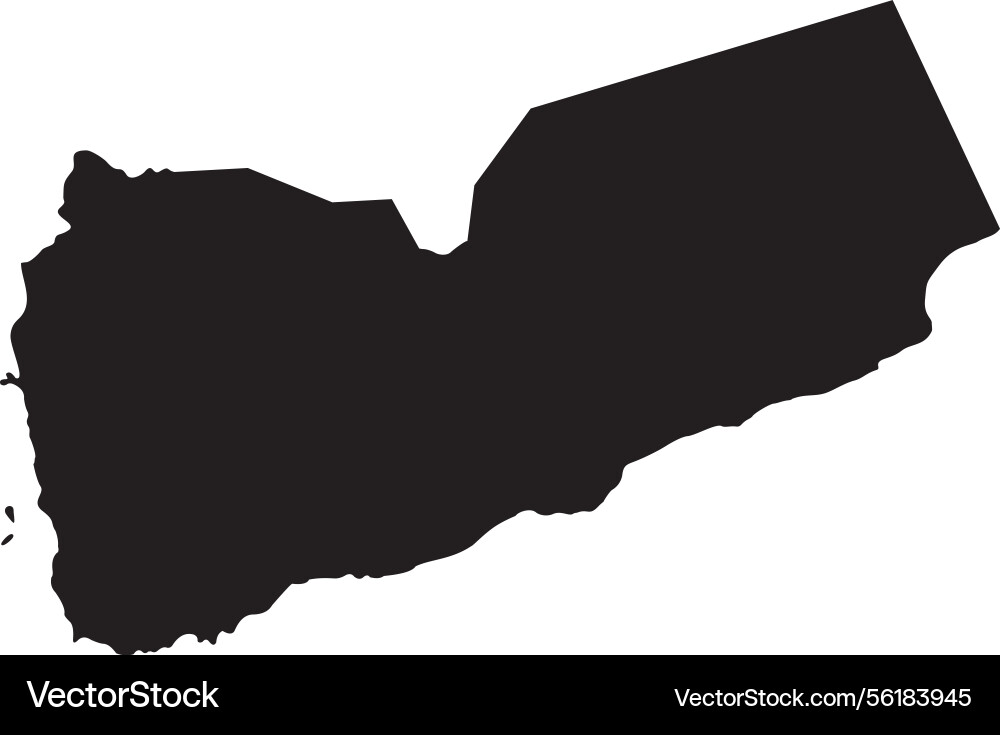 Yemen map location Royalty Free Vector Image - VectorStock