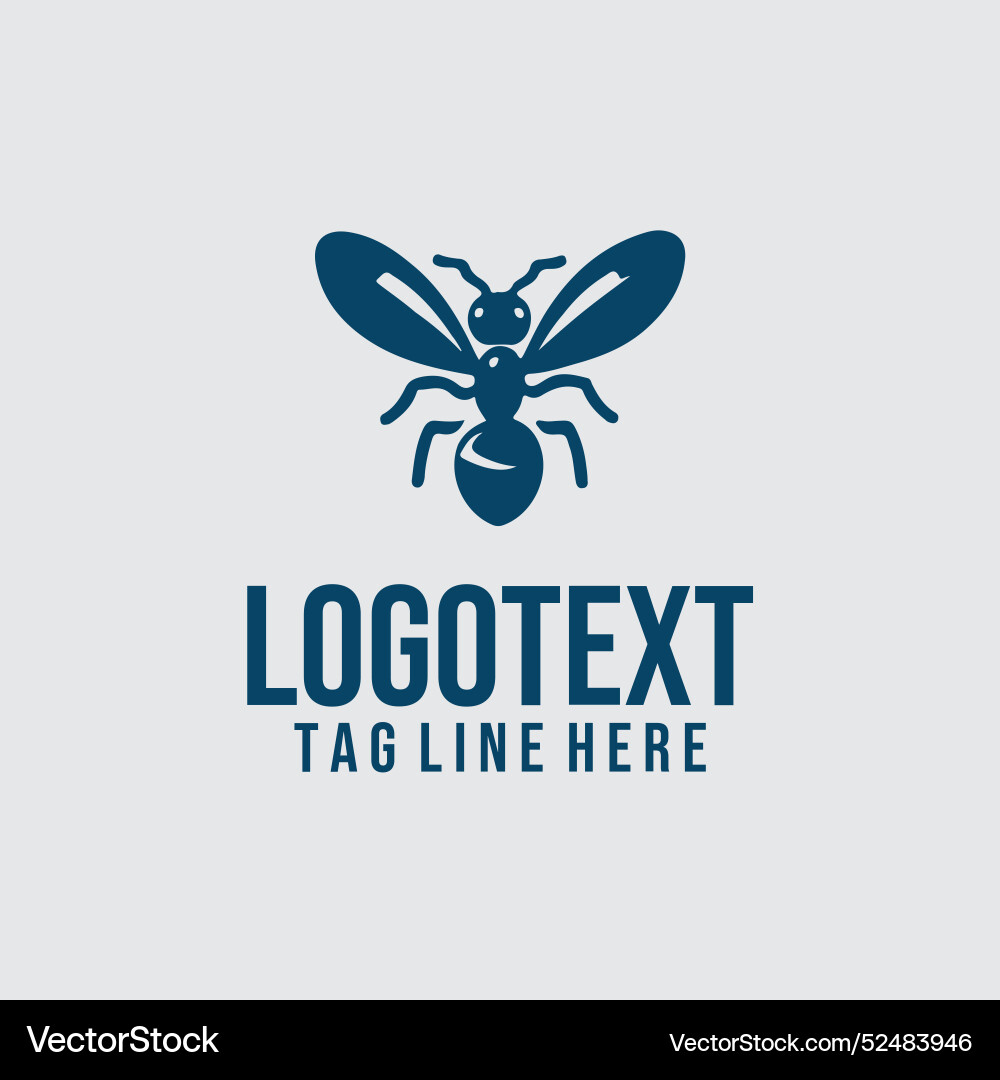 Ant logo Royalty Free Vector Image - VectorStock