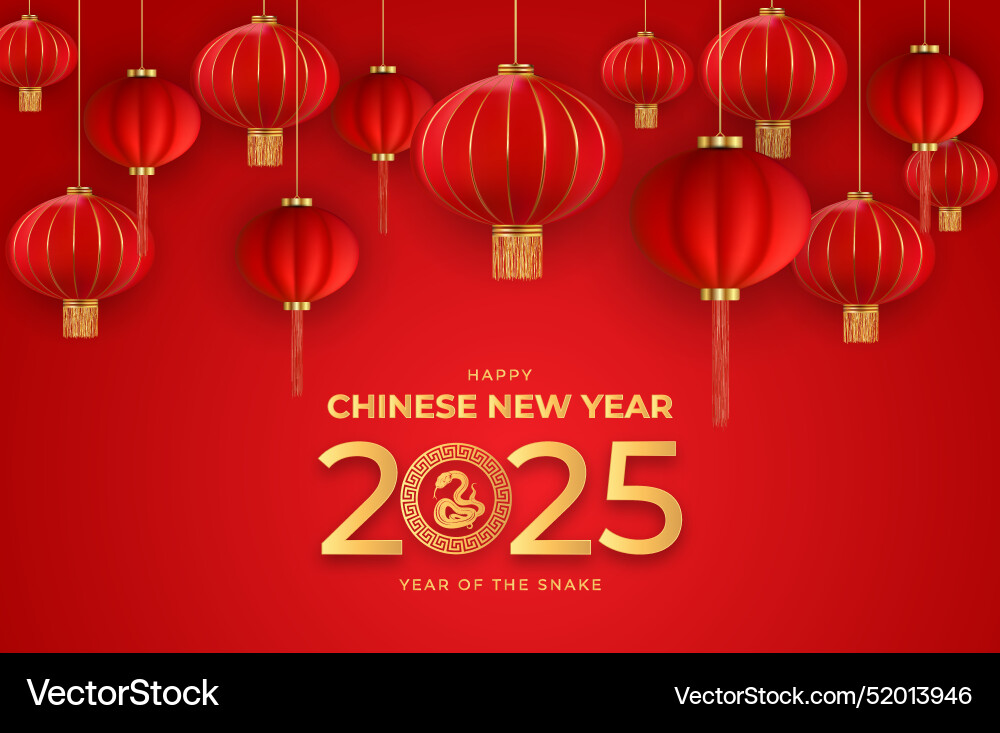 Happy chinese 2025 new year background Royalty Free Vector