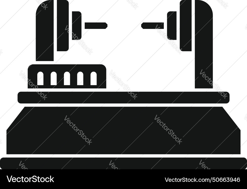Mill machine icon simple industrial press Vector Image