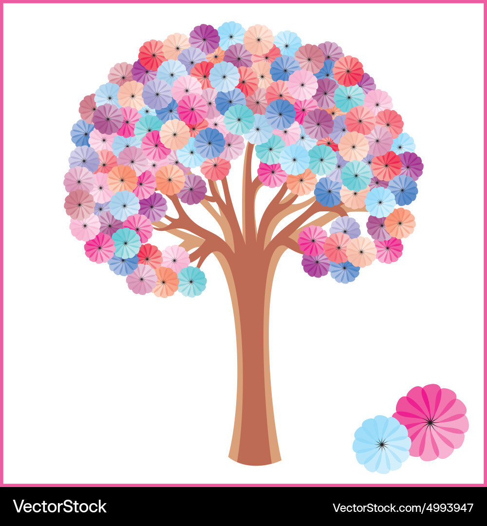 Blossom tree Royalty Free Vector Image - VectorStock