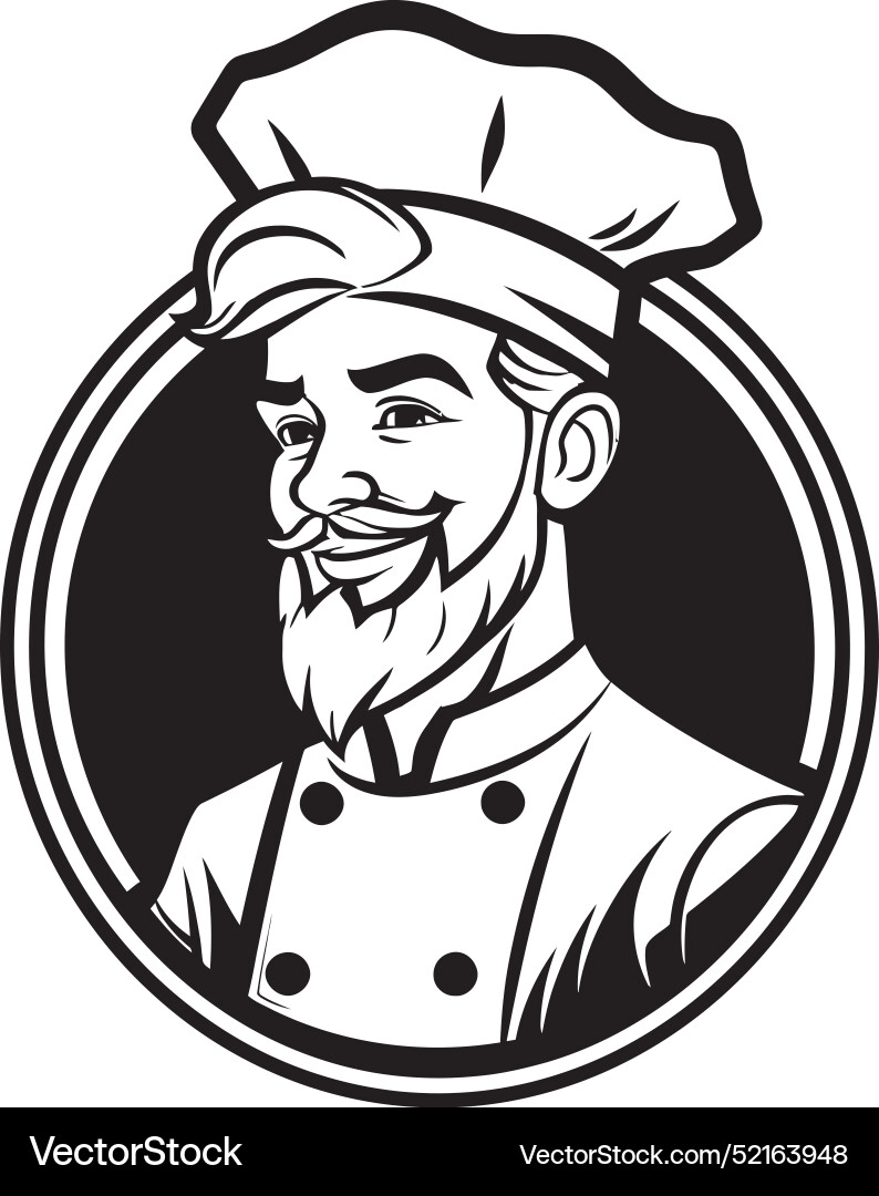 Cooking with style a timeless black and white chef